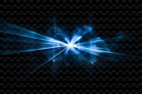Premium Psd Png Diffracted Light Rays With Spread Light And Indigo