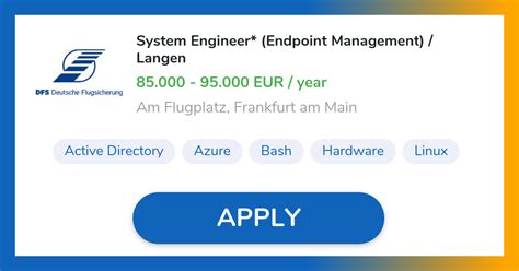 System Engineer Endpoint Management Langen Job In Frankfurt Am