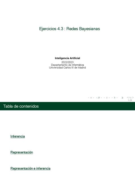 043 Ejercicios Redes Bayesianas Soluciones Pdf