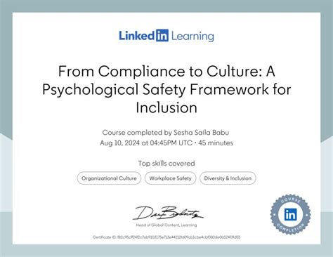 Sesha Saila Babu On Linkedin Certificate Of Completion