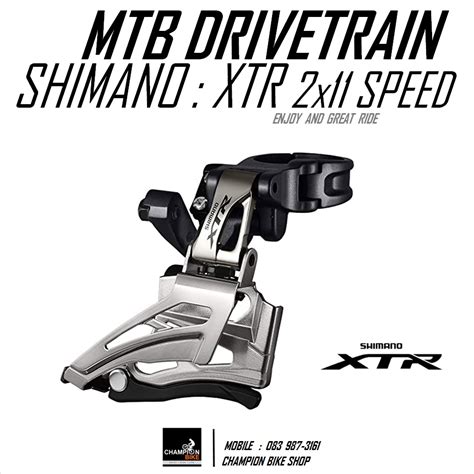 สบจานเสอภเขา11สปด รดบน SHIMANO XTR FD M9025 H MTB FRONT DERAILLEUR