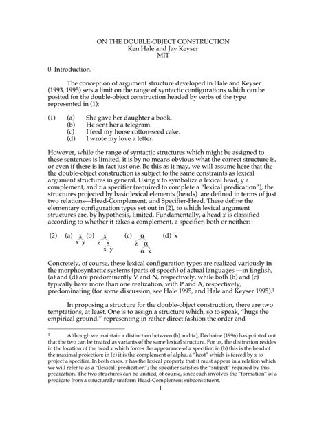 pdf double object constructions