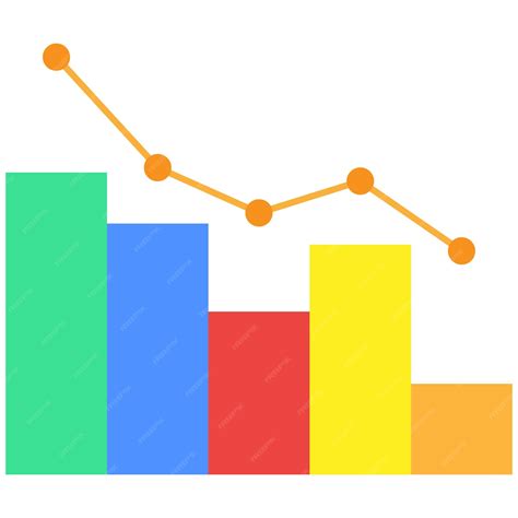 Premium Vector Bar Chart With Line Graph