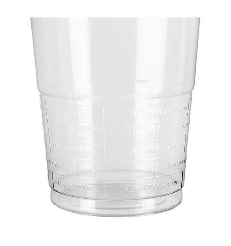 Bicchiere di Plastica PP Riutilizzabile Trasparente 330ml Ø7 9cm 50 Pezzi