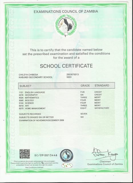 Grade 12 Certificate Pdf