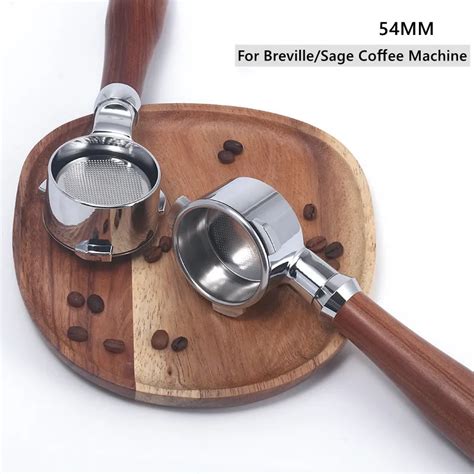 304 스테인리스 커피 바텀리스 포터필터 홀더 54mm 세이지브레빌 870878879 용 에스프레소 머신커피 필터