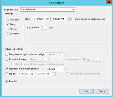 Eone Smartconnect Schedule A Windows Task To Run Maps