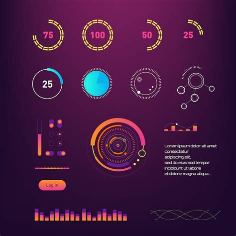 Premium Vector Intelligent Technology Hud Vector Interface