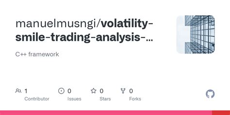 Volatility Smile Trading Analysis Frameworkcmakeliststxt At Main · Manuelmusngivolatility