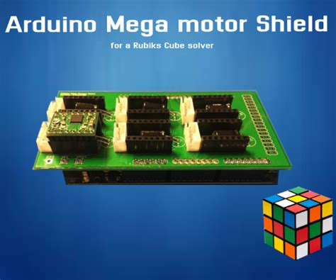 Arduino Mega Stepper Shield For A Rubiks Cube Solver 4 Steps Instructables