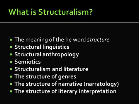 Structuralism Literary Theory