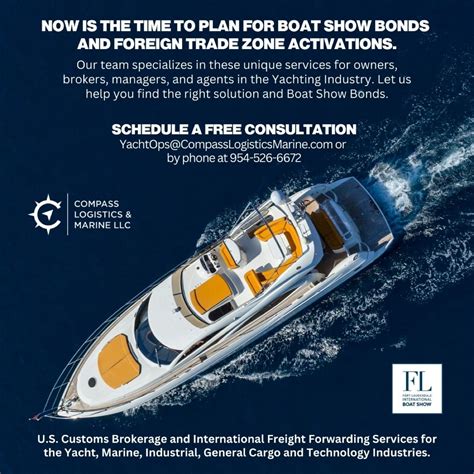 Compass Logistics And Marine Llc On Linkedin Boatshow Boatshows