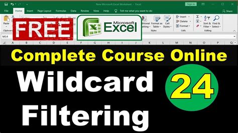 24 How To Use Wildcard Filtering In Excel What Is Wild Card Filter In Excel Youtube