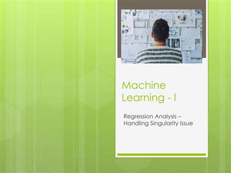 handling singularity regression analysis ppt