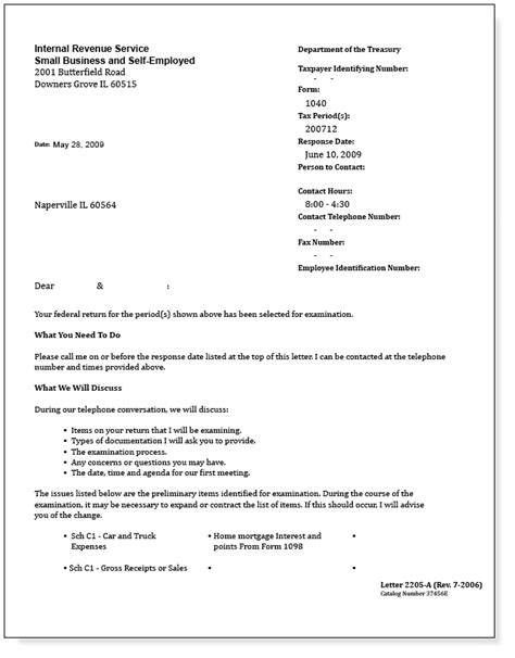 Irs Audit Notice Free Printable Documents