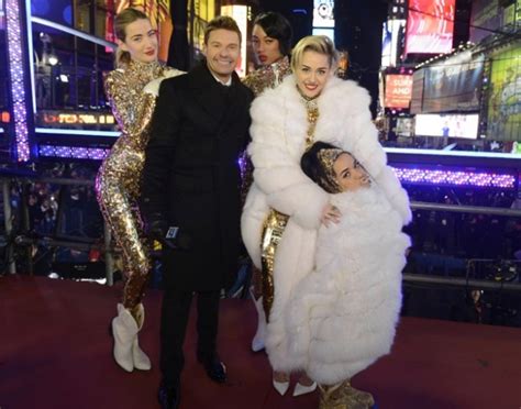 Miley Cyrus Kissing Ryan Seacrest