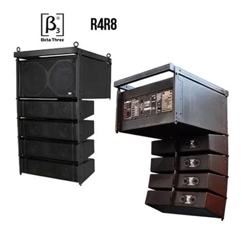 caixa line array r8 r4 ativo cor preto 600 w rms parcelamento sem