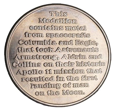 Apollo 11 Coin Space Flown 4625212254