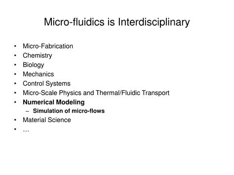Ppt Chapter 01 Flows In Micro Fluidic Systems Powerpoint