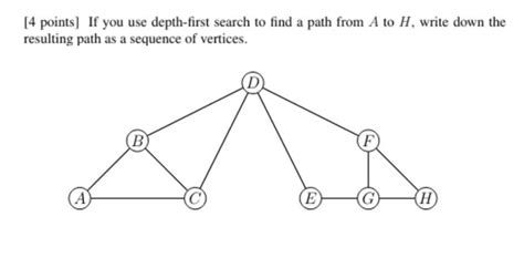 4 ﻿points ﻿if You Use Depth First Search To Find A