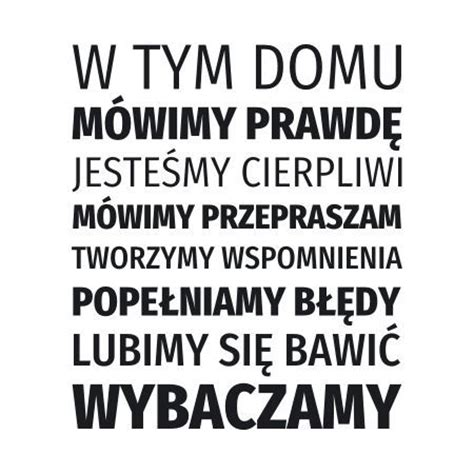 Szablon malarski sentencja w tym domu mówimy prawdę sm Deco Strefa