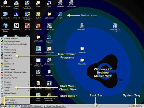 Information Technology Education Windows Xp Desktop Classic View