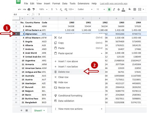 How To Delete A Row In Google Sheets Spreadcheaters