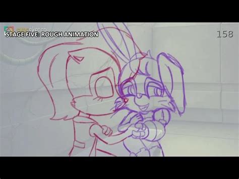 Sally Acorn And Bunnie Rabbot Kiss