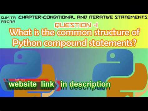What Is The Common Structure Of Python Compound Statements