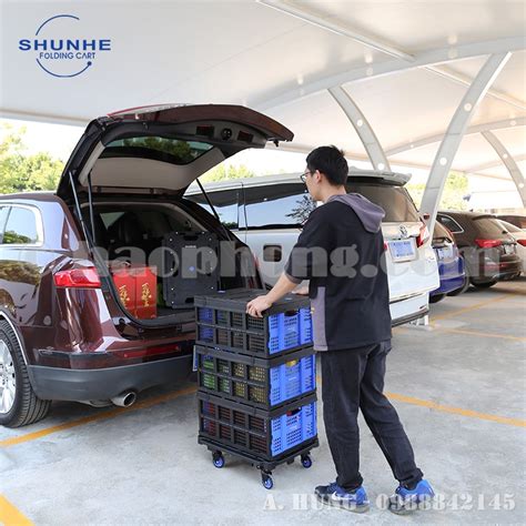 Xe đẩy Dolly Sàn Nhựa Shunhe 99h Bánh Xe đẩy Hàng Hà Nội