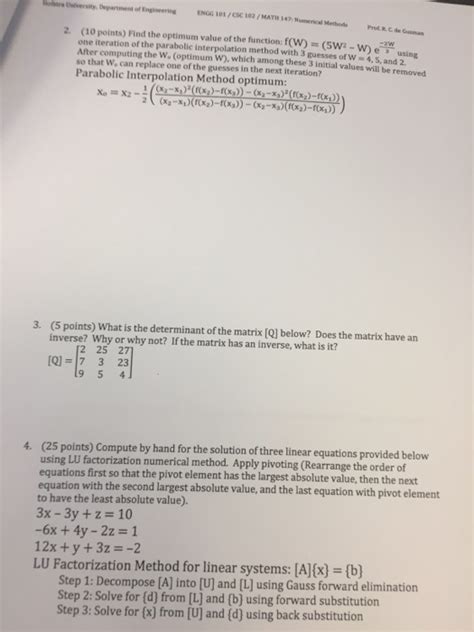 Solved Hontra University Department Of Engineering ENGG Chegg Com