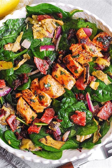 Italian Salad With Chicken Spinach Artichokes Julia S Album