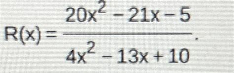 solved find the intercepts of r x 20x2 21x 54x2 13x 10