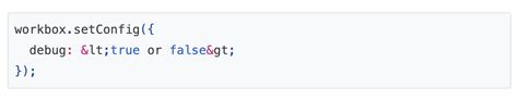 Broken Html Entities On Docs Workbox Modules Workbox Sw Issue