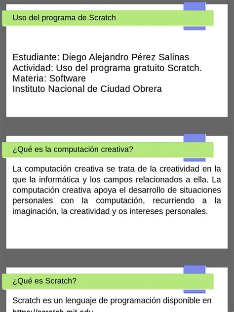 scratch pdf scratch lenguaje de programación informática