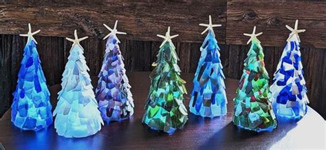 12 Tumbled Sea Glass Tree Kits Diy Multi Colored Mk Glass Designs