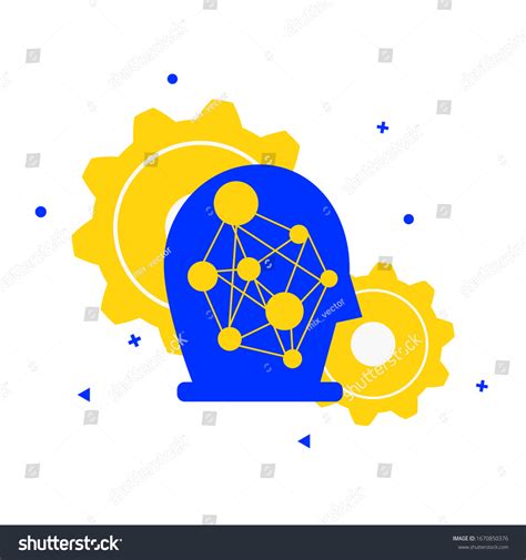 Machine Learning Concept Icon Artificial Intelligence Stock Vector