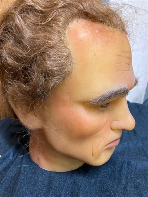 Vintage Wax Museum Man Wax Head N25 Obnoxious Antiques