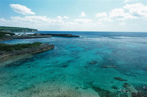 遠景の防波堤と宮古島の海の無料写真素材 Id85307｜ぱくたそ