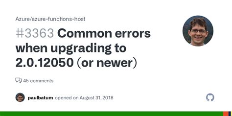 Common Errors When Upgrading To 2 0 12050 Or Newer · Issue 3363 · Azure Azure Functions Host