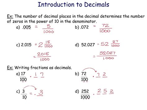 Ppt Decimals Explained Introduction Writing And Types Powerpoint