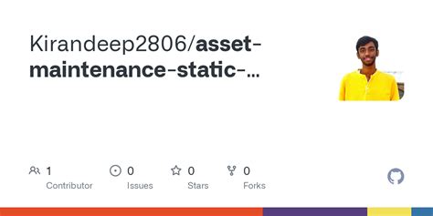Github Kirandeep2806asset Maintenance Static Webpages With Django