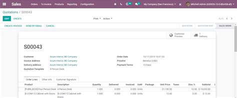 Invoices Odoo Enterprise Edition Book Sales