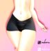Second Life Marketplace Sik String Chick Bulge Shorts Black Reborn