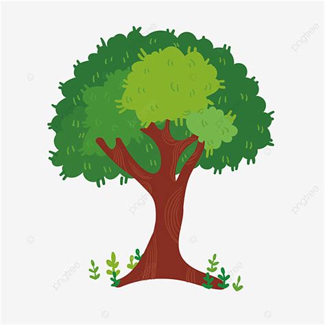 Dibujos Animados árboles Verdes PNG Arboles Pintados A Mano Dibujado