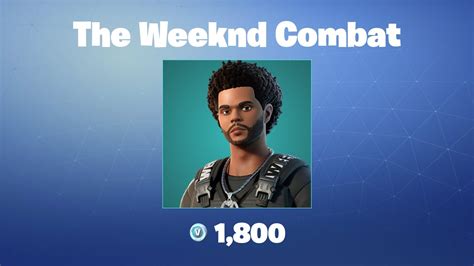 The Weeknd Combat Fortnite Outfitskin Youtube