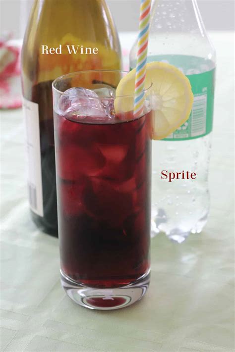 Red Wine Cocktail Easy And Refreshing Only 2 Ingredients