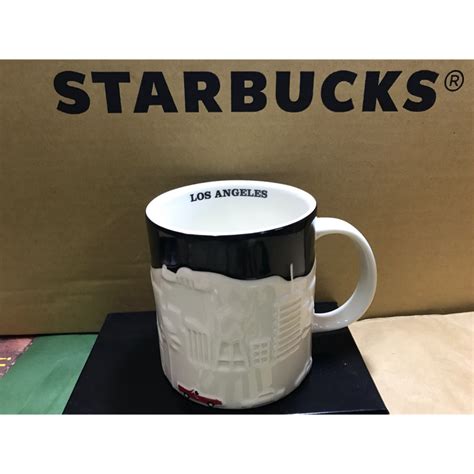 星巴克 Starbucks 洛杉磯 Los Angeles 馬克杯 Mug 城市杯 City Mug 浮雕杯 Mic 蝦皮購物