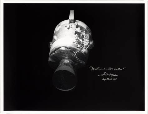 Sold Price Photo Of Apollo 13 Service Module June 2 0122 4 00 Pm Cest
