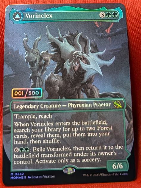 Foil Vorinclex Serial Numbered From March Of The Machine Mtg Proxy